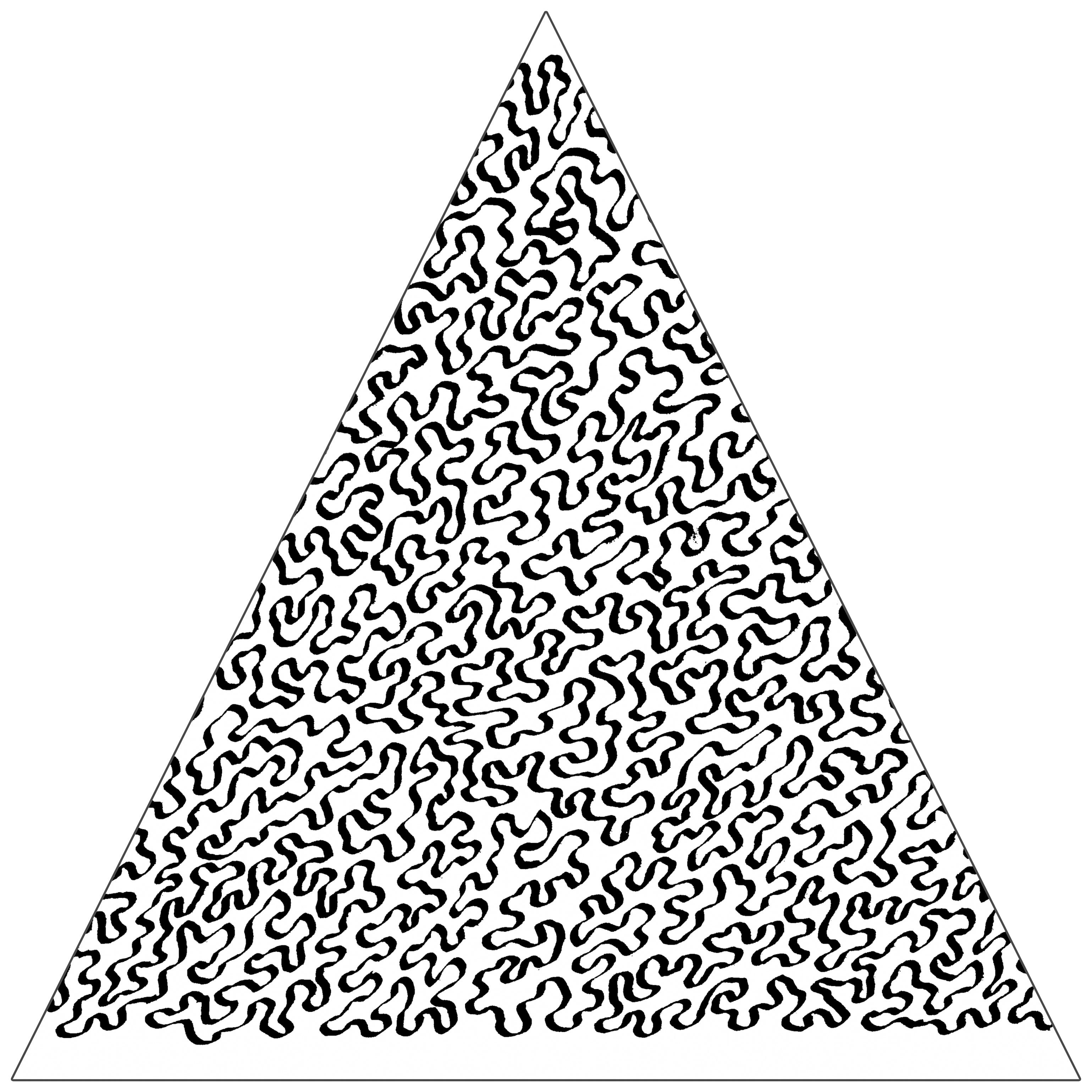 One Line Drawing | Shop for a 10” Triangle Sticker Shape | Online - APEALZ