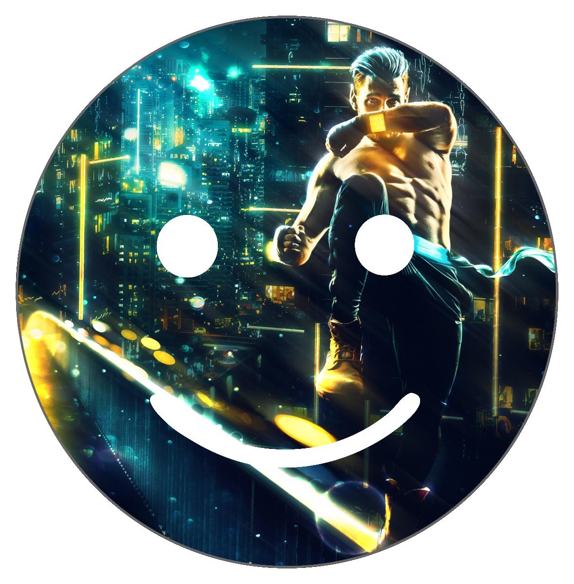 Cyberpunk Elf Pugilist | Shop for a Smiley Face 4" Sticker | Online ...
