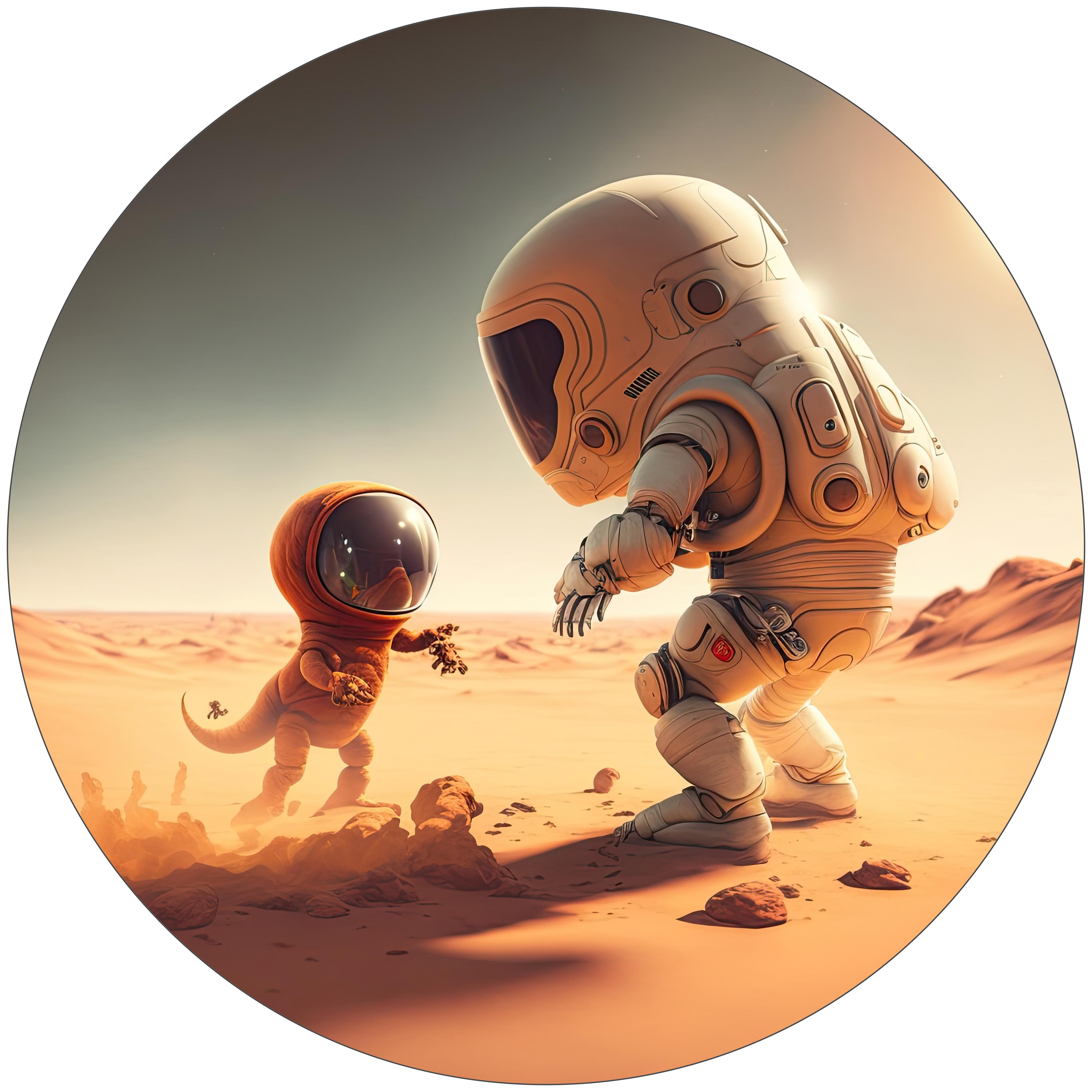 Alien Surprise | Shop for a 16” Circle Sticker Shape | Online - APEALZ