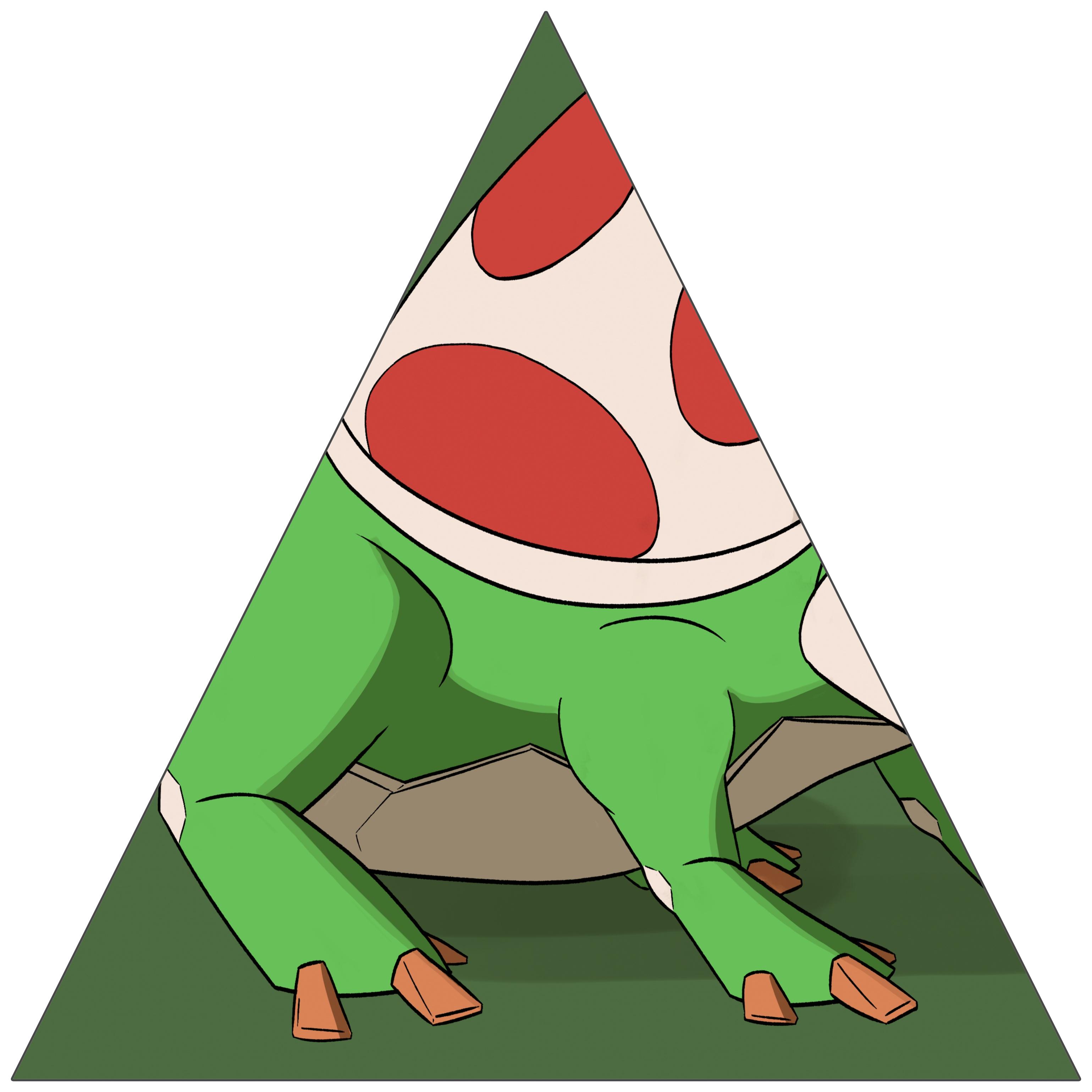 Yoshi as a Pokemon | Shop for a 10” Triangle Sticker Shape | Online ...