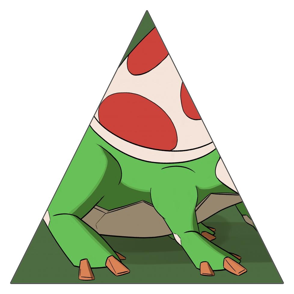 Yoshi as a Pokemon | Shop for a 3” Triangle Sticker Shape | Online - APEALZ