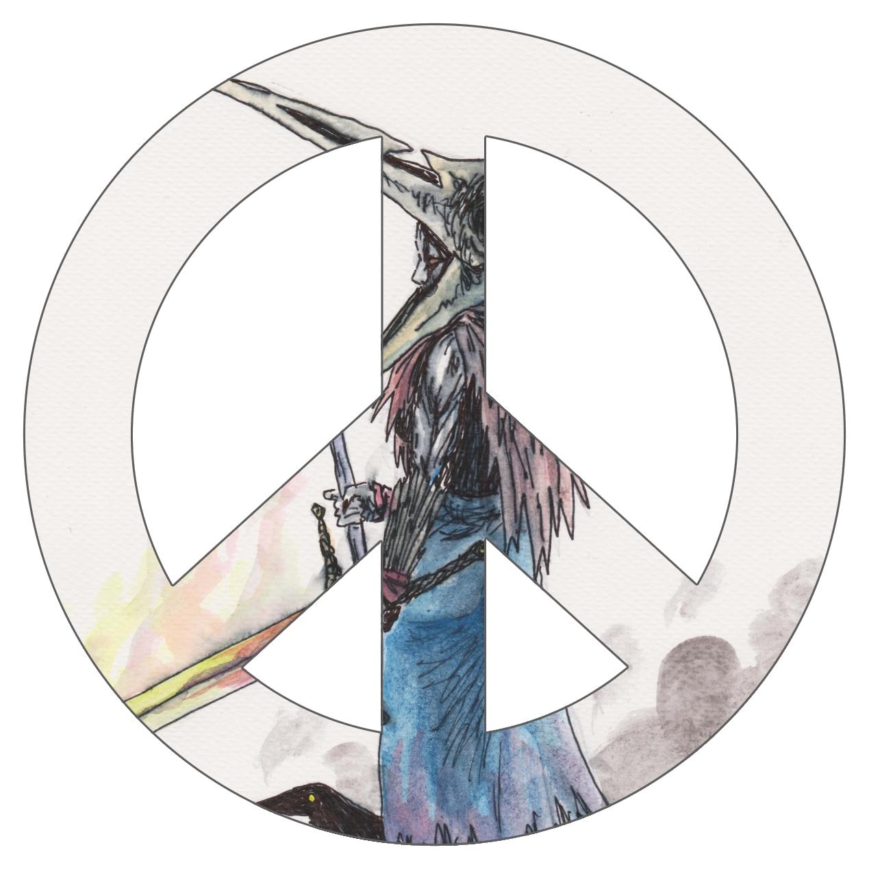 The Witch Of The Raven | Shop for a Peace sign 4” Sticker | Online - APEALZ