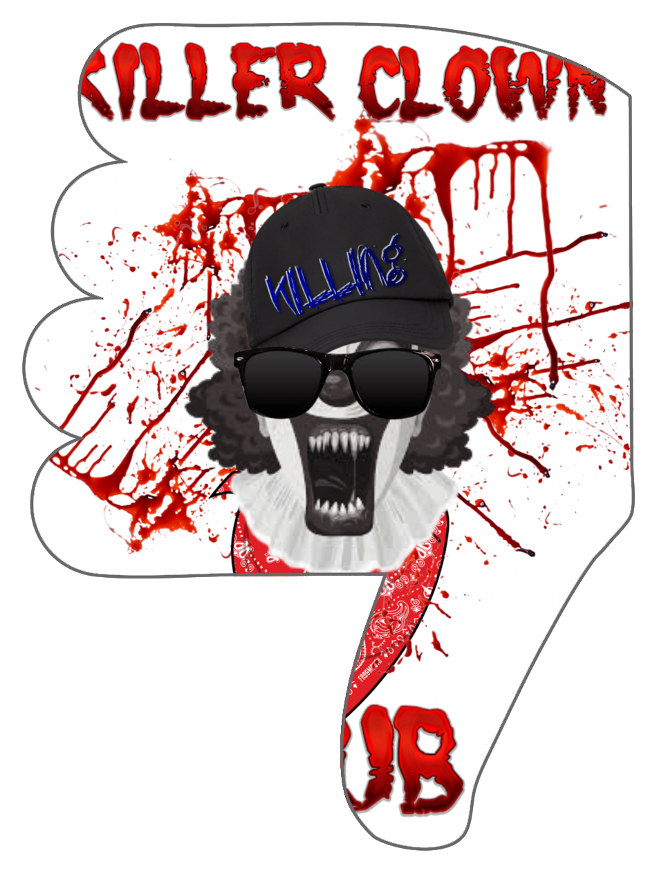 Killer clown club | Shop for a Thumbs Down 4” Sticker | Online - APEALZ