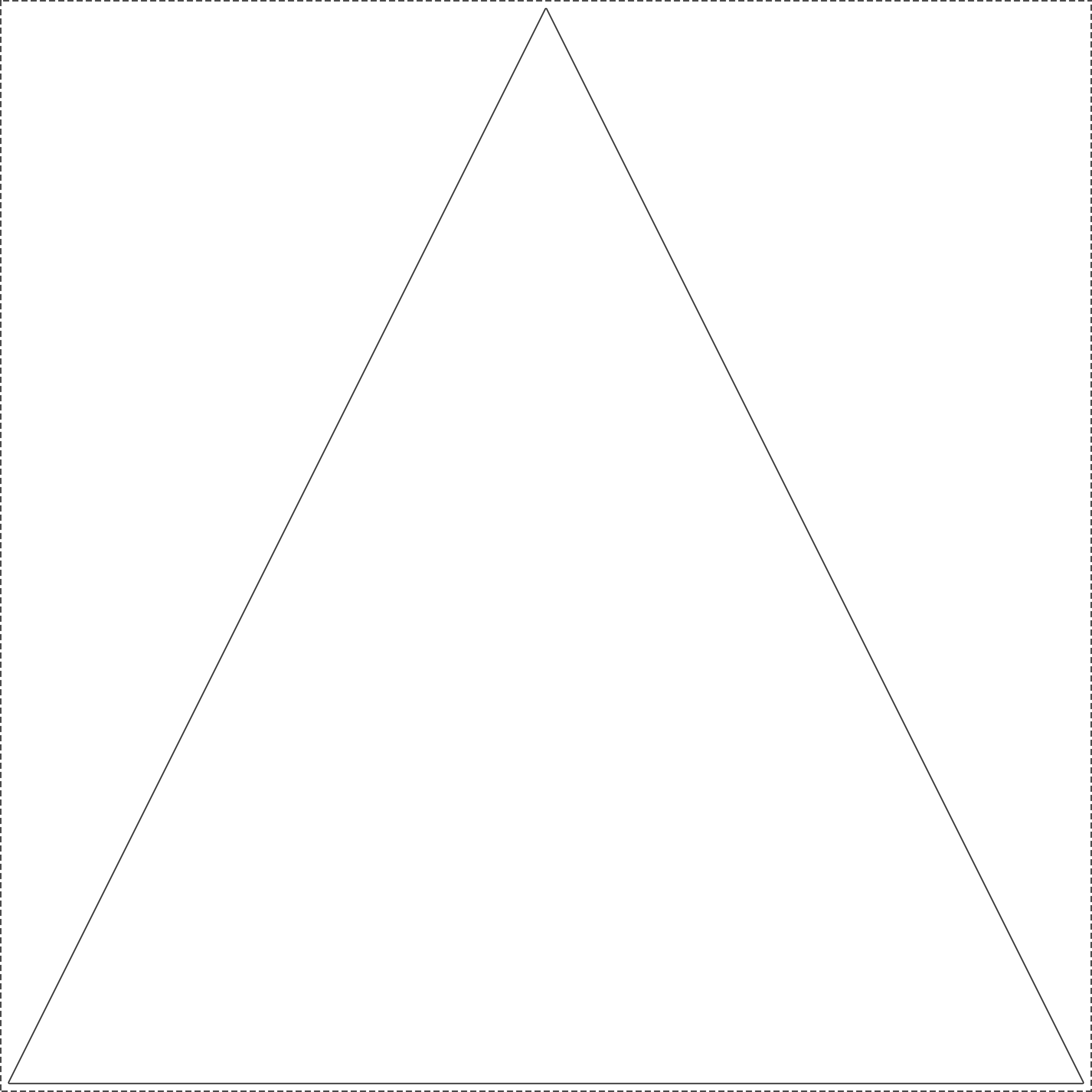 Triangle Sticker, Custom 14 inch Triangle Stickers