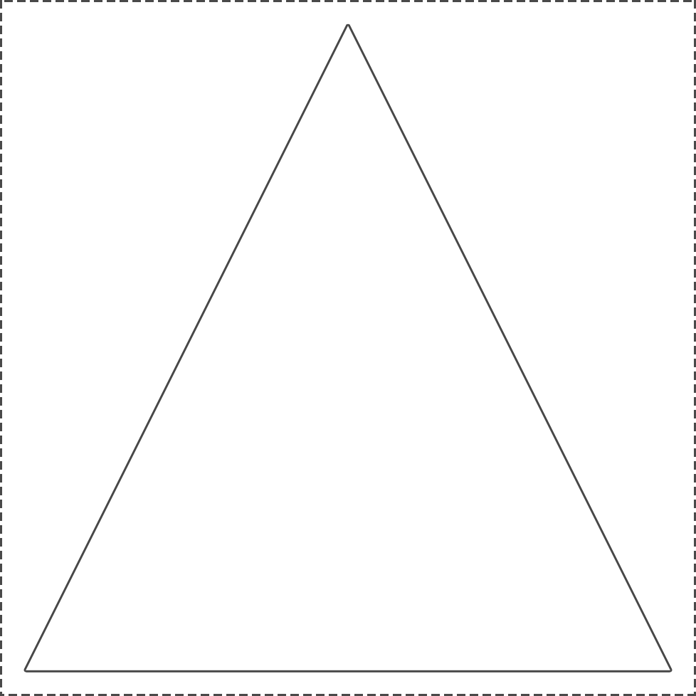 Triangle Sticker, Custom 3 inch Triangle Stickers