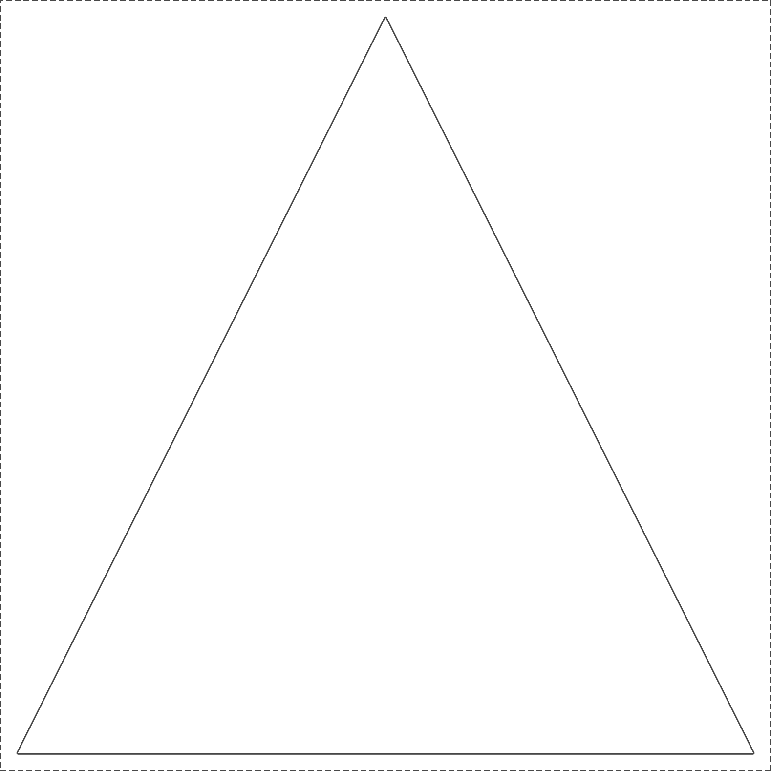 Triangle Sticker, Custom 5 inch Triangle Stickers