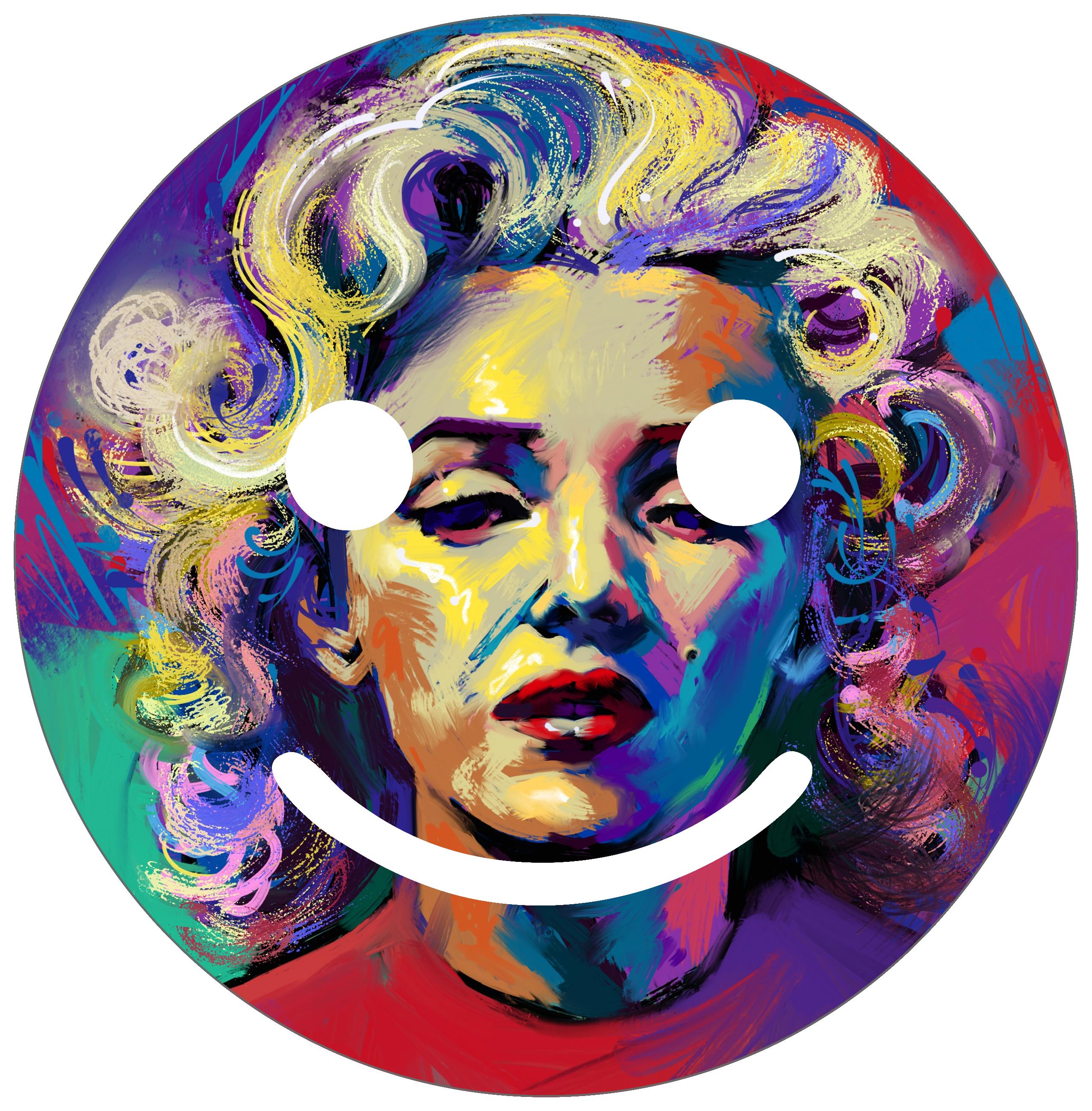 Marilyn Monroe | Shop for a Smiley Face 9” Sticker | Online - APEALZ