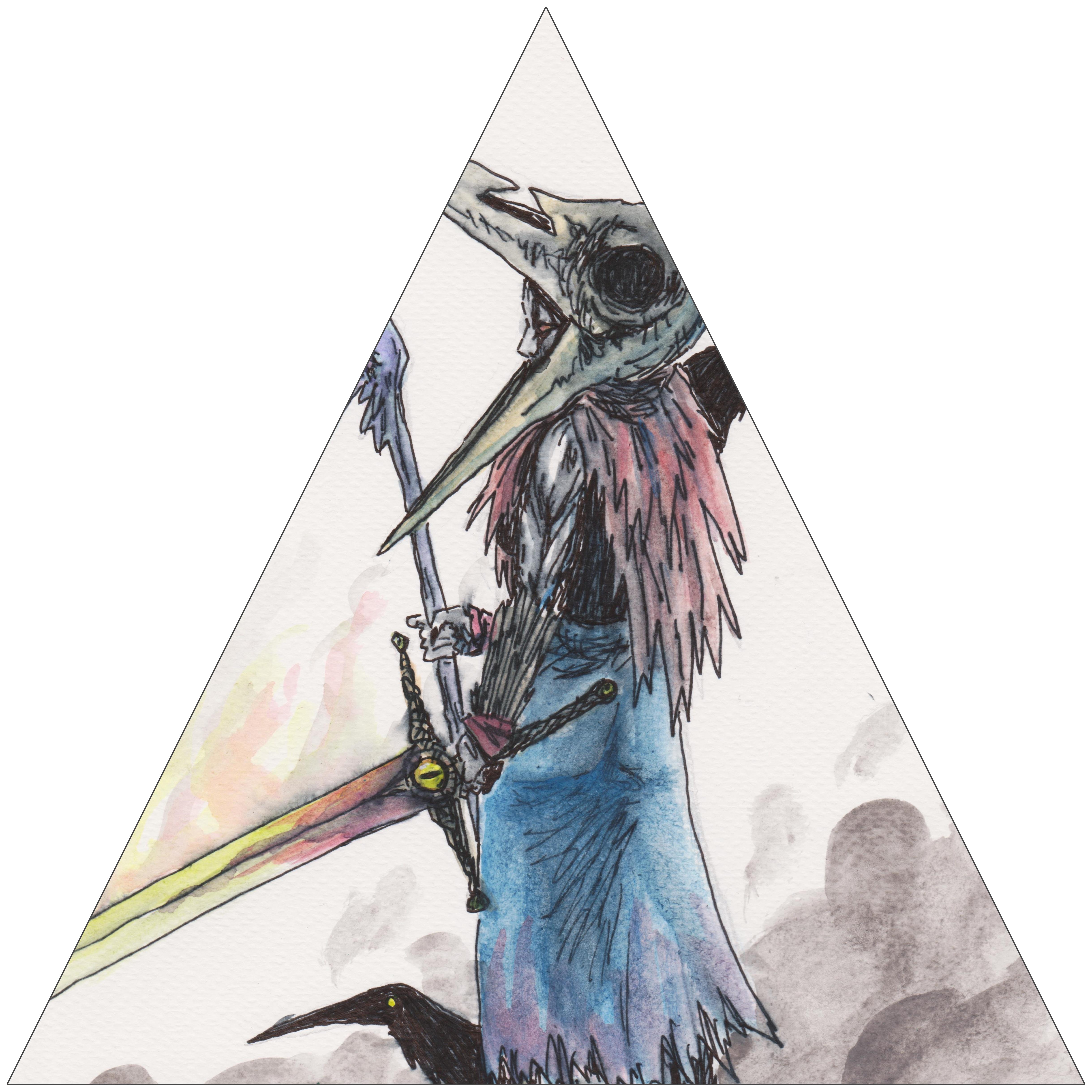 The Witch Of The Raven | Shop for a 16” Triangle Sticker Shape | Online ...