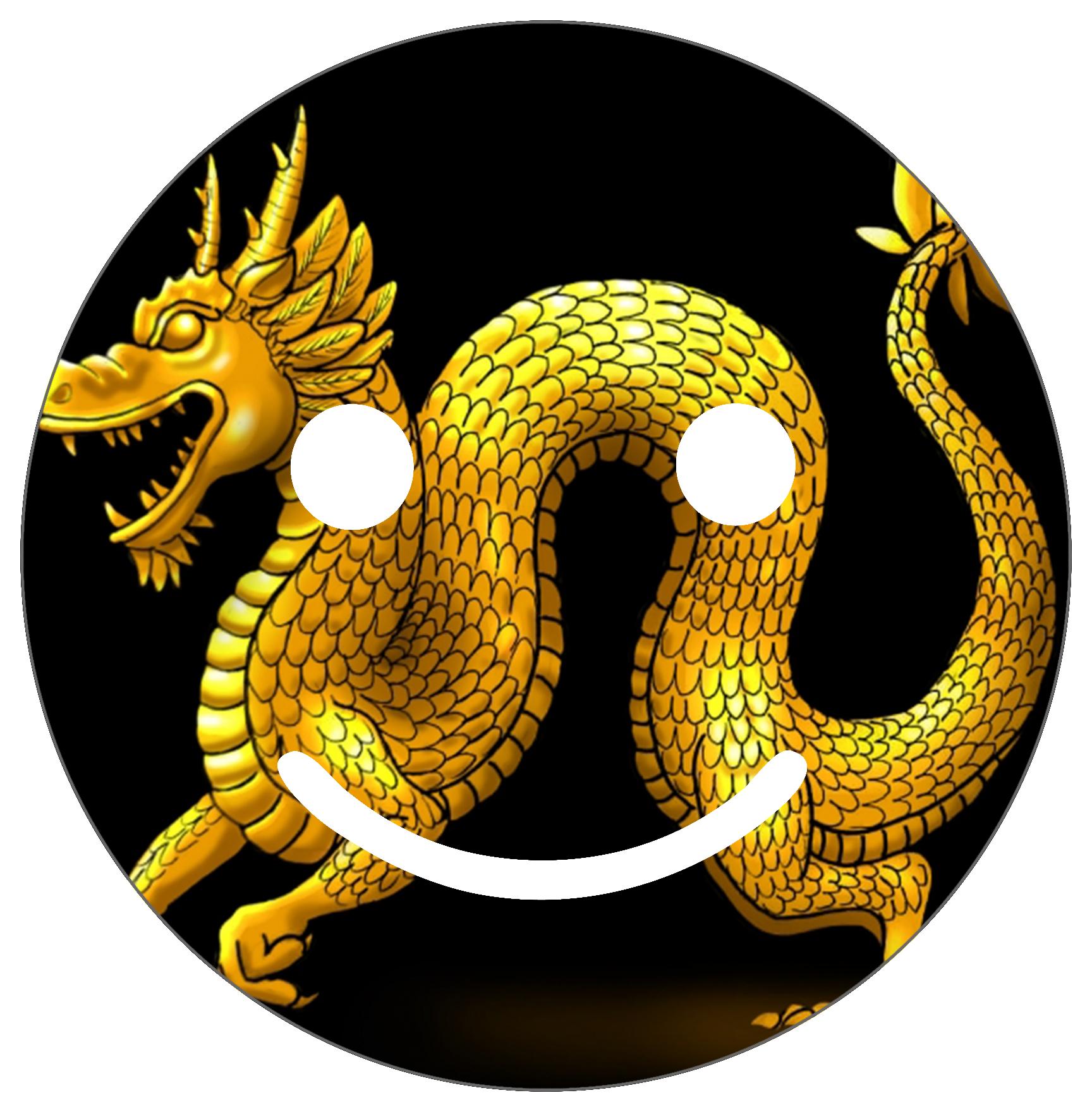 Golden Dragon | Shop for a Smiley Face 6” Sticker | Online - APEALZ