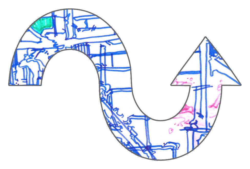 Quadroople Maps | Shop for a Wavy Arrow 2” Sticker | Online - APEALZ