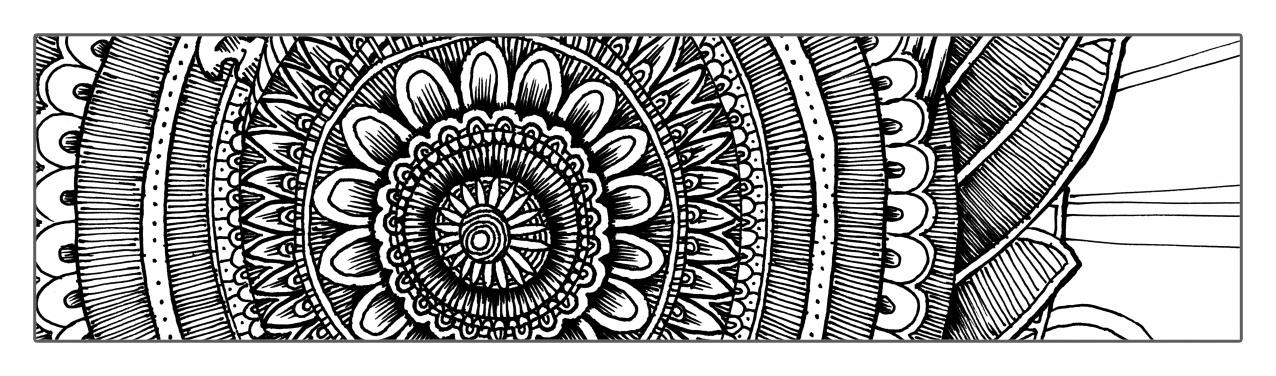 Flower Mandala | Shop for a 1” x 4” Labels & Strips Landscape | Online ...