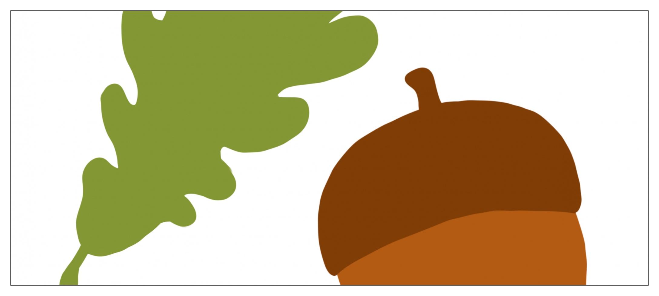 Acorn Oak Leaf | Shop for a 3” x 7” Labels & Strips Landscape | Online ...