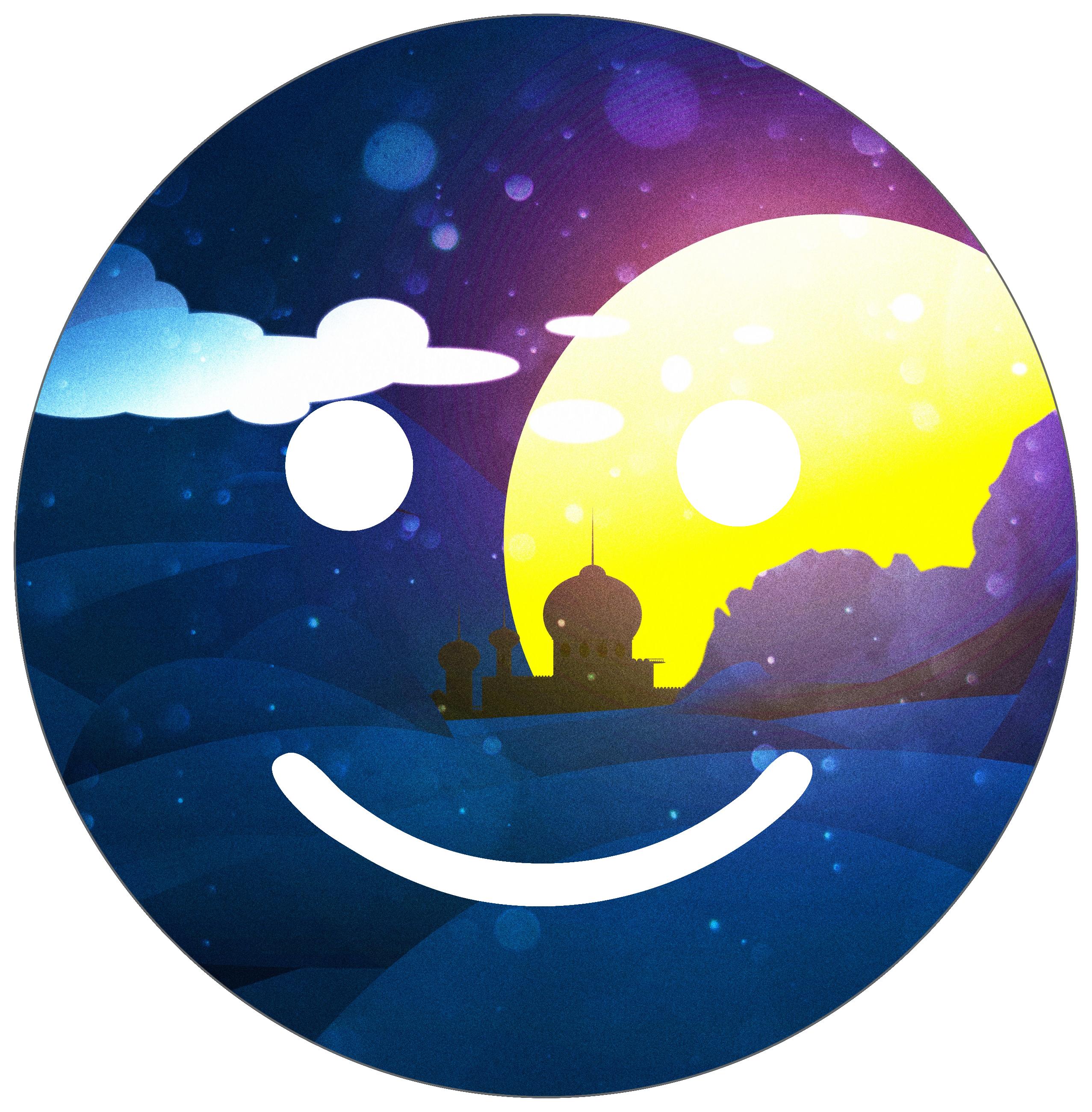 Once Upon A Night | Shop for a Smiley Face 9” Sticker | Online - APEALZ