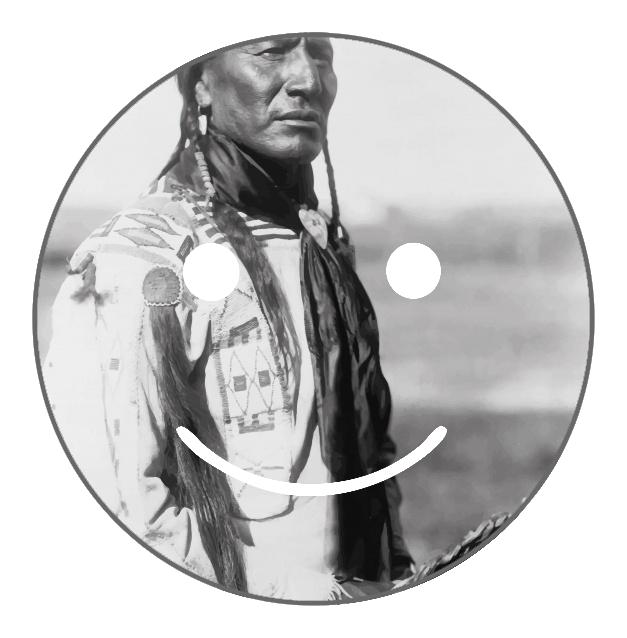 Historic Native American | Shop for a Smiley Face 2” Sticker | Online ...
