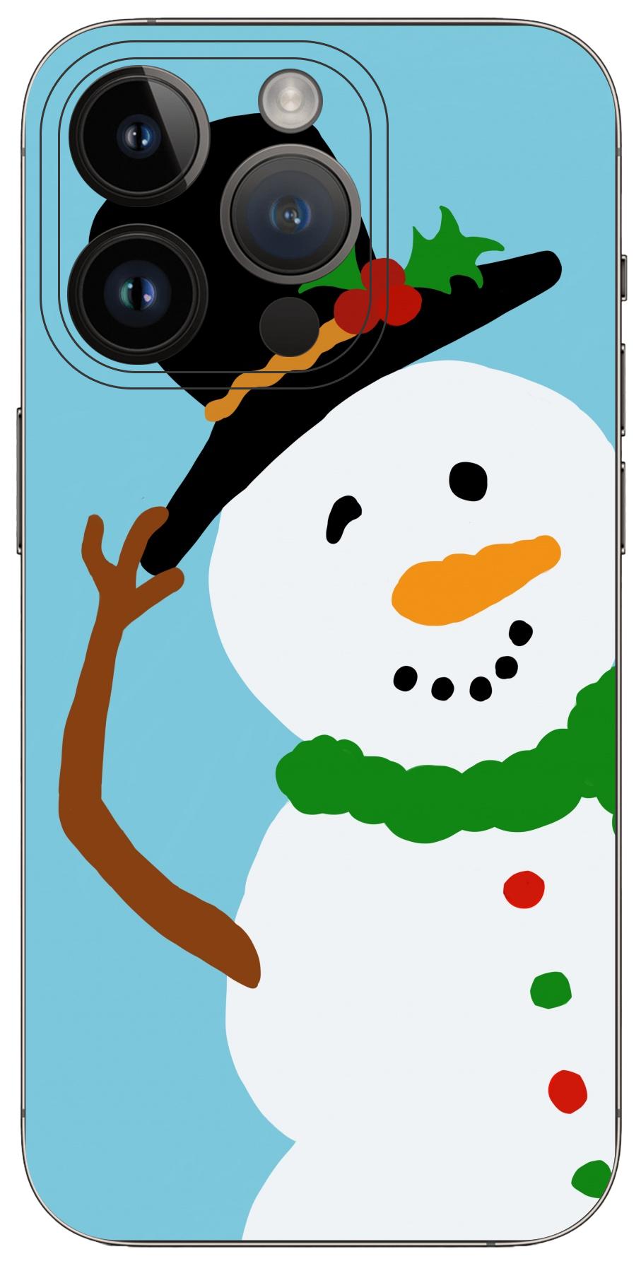 Winking Snowman | Shop for a iPhone 14 Pro Skin | Online - APEALZ