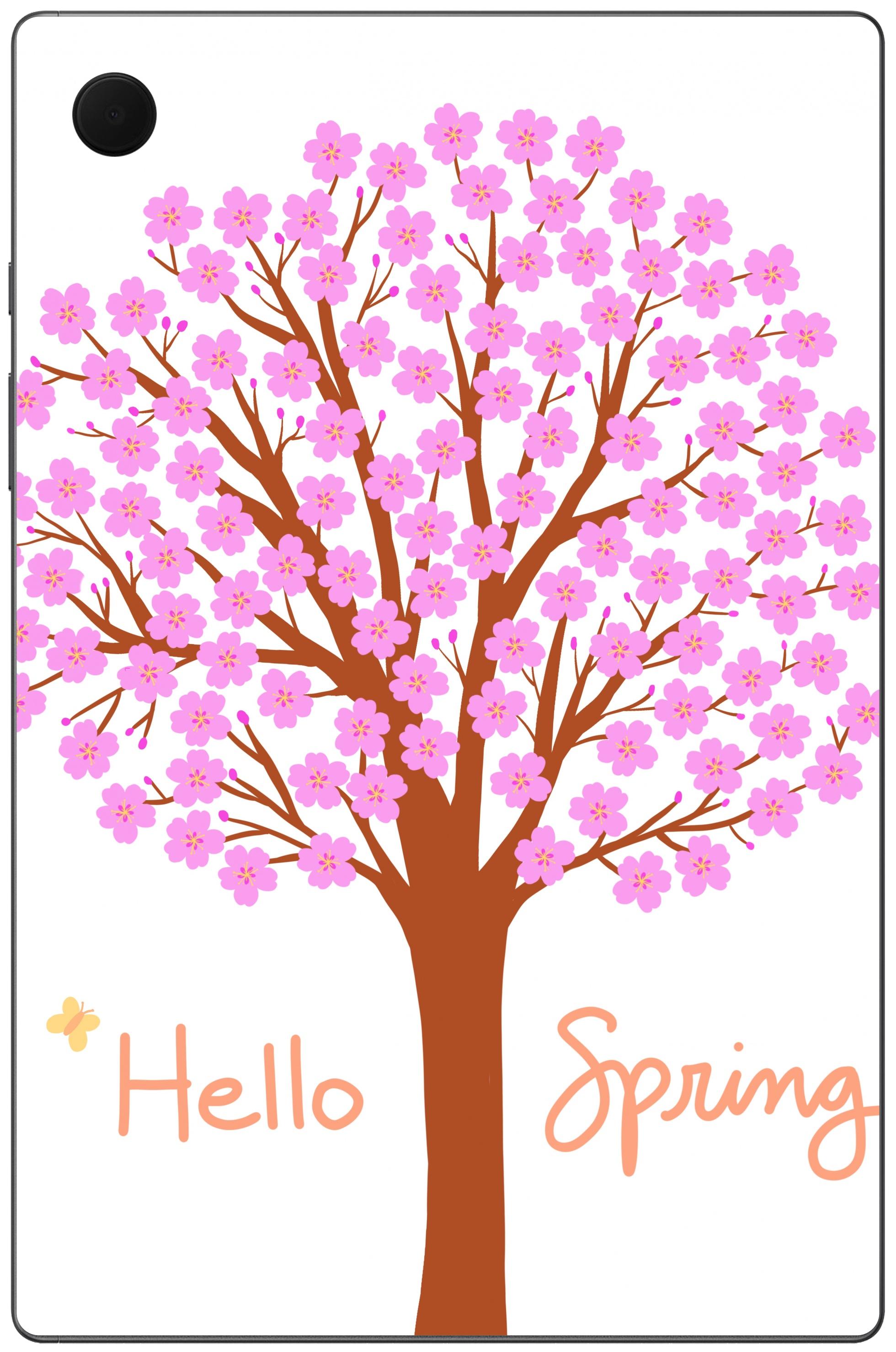 Hello Spring Cherry Tree Butterfly | Shop for a Galaxy Tab A8 10.5 ...