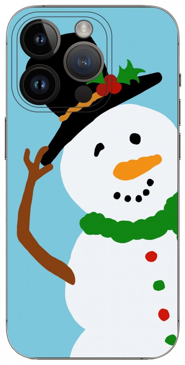 Winking Snowman | Shop for a iPhone 14 Pro Skin | Online - APEALZ